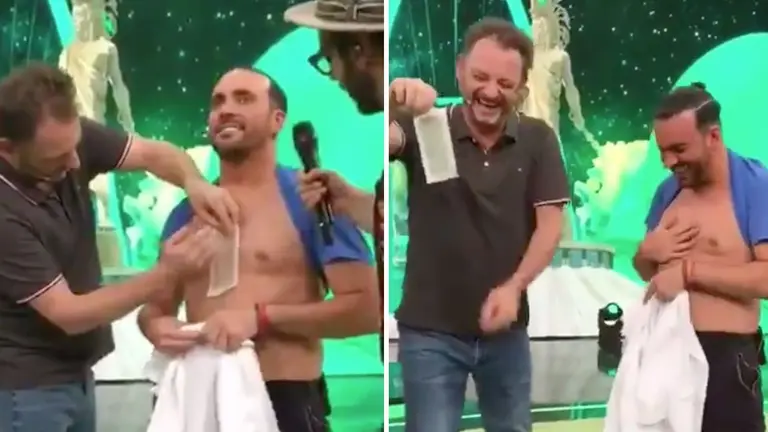 Ricardo Margaleff "Plutarco" es depilado con cera en vivo | Shows ...